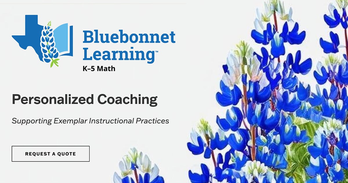 Personalized Coaching | Bluebonnet Learning K–5 Math